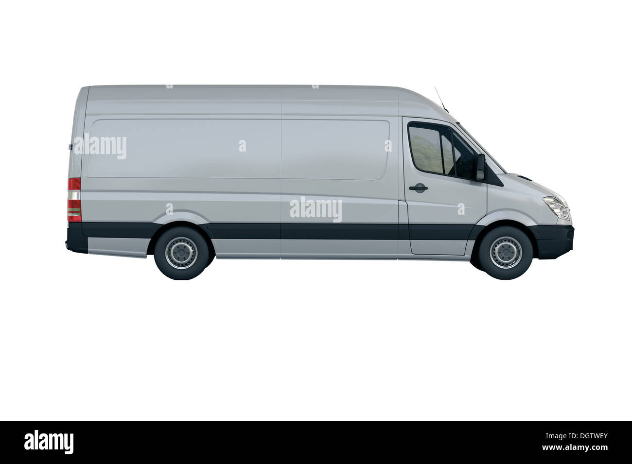 White commercial vehicle Cut Out Stock Images & Pictures - Alamy