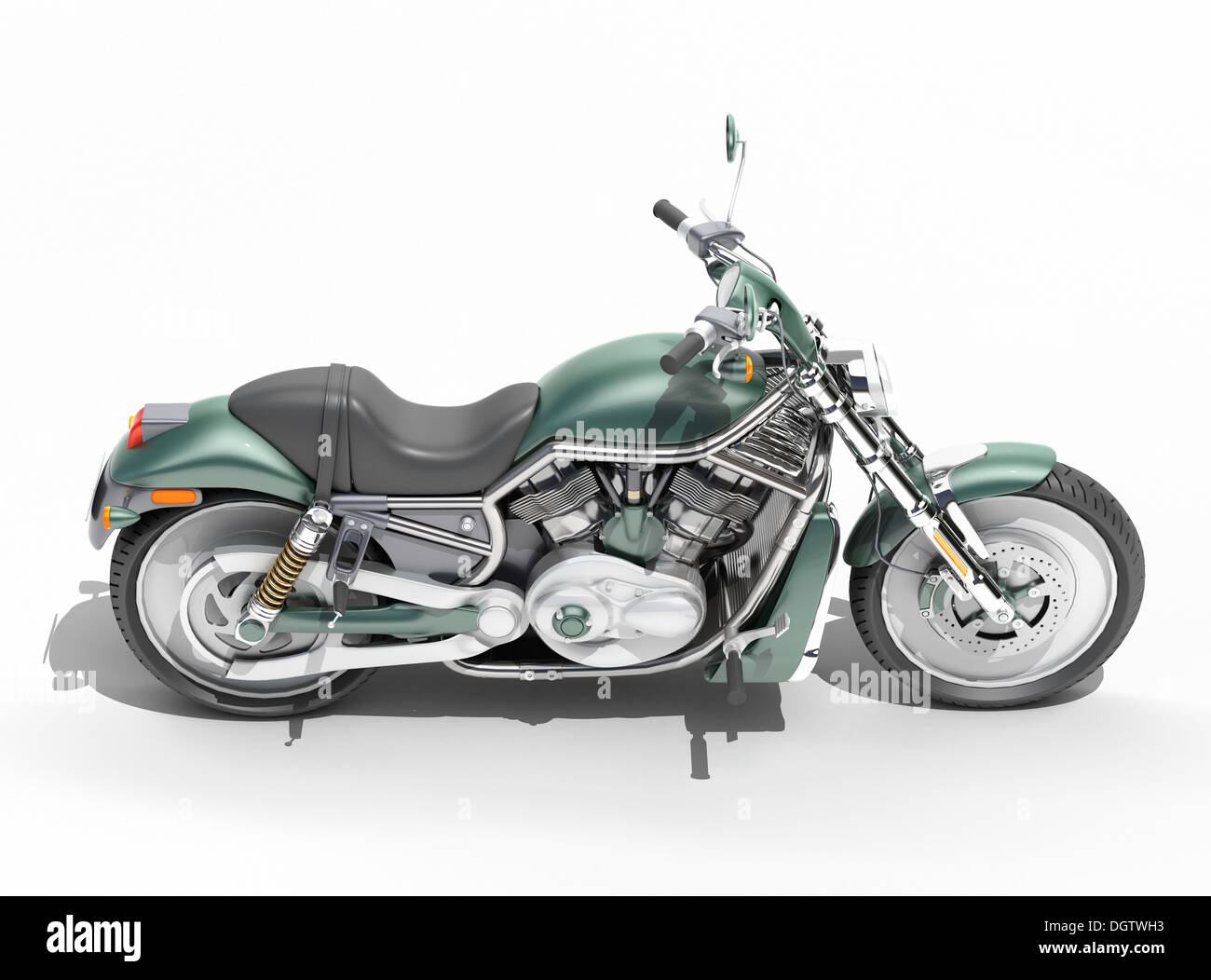 Classic motorcycle isolated Stock Photo - Alamy