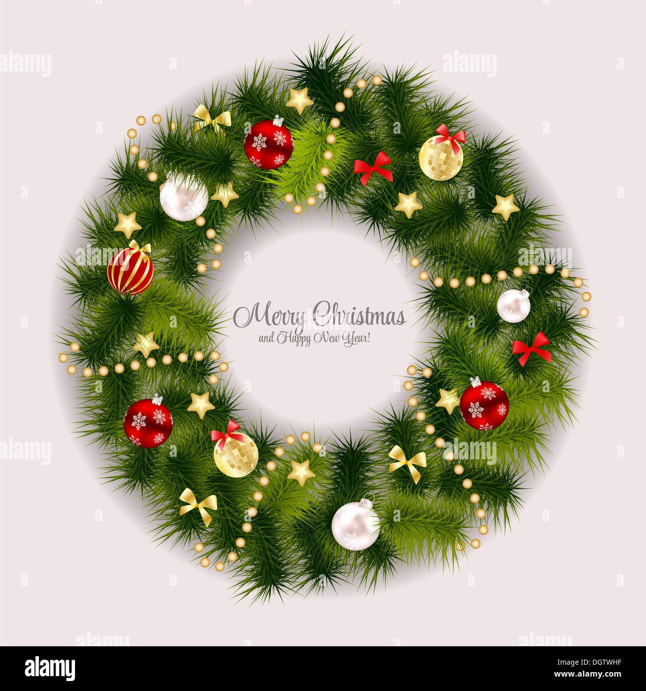 Abstract beauty Christmas and New Year background. vector illust Stock Photo - Alamy