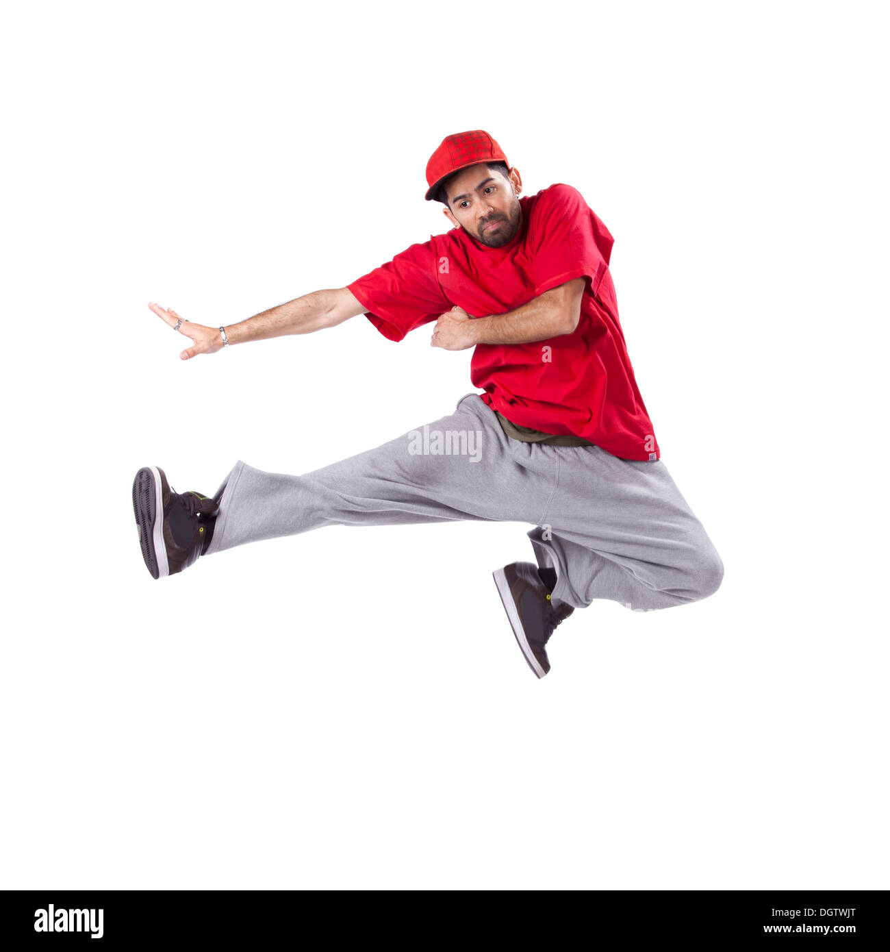 Hip hop dancer showing some movements (some motion blur Stock Photo - Alamy