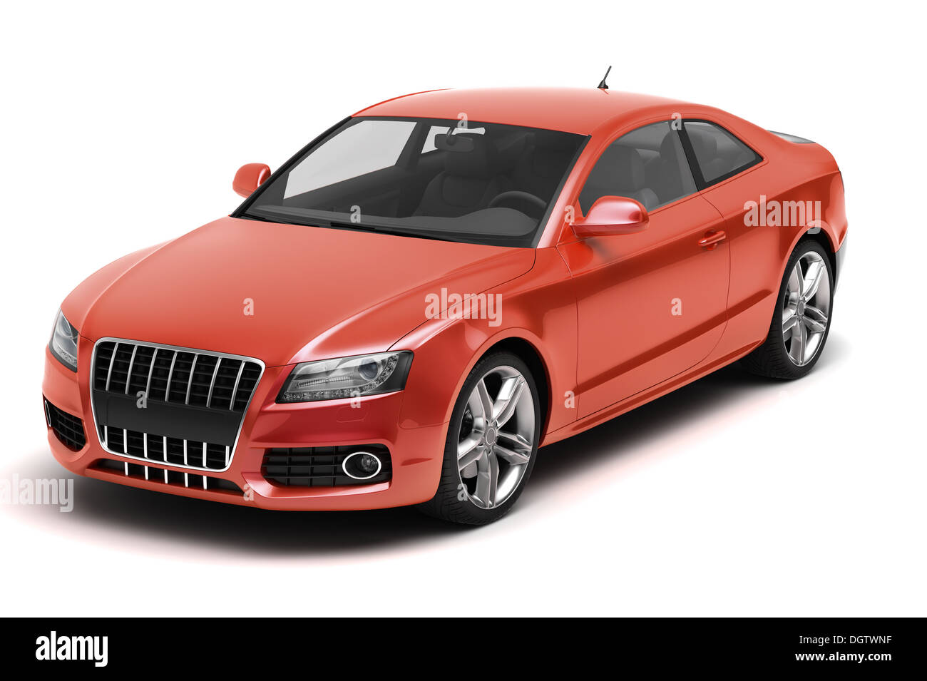 Luxury car in white Cut Out Stock Images & Pictures - Alamy