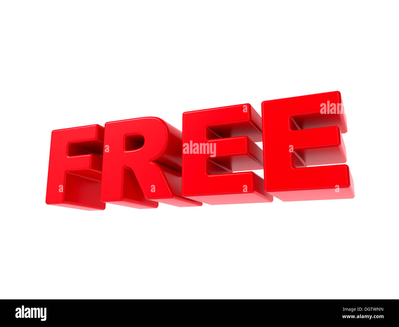 Free - Red 3D Text Stock Photo - Alamy