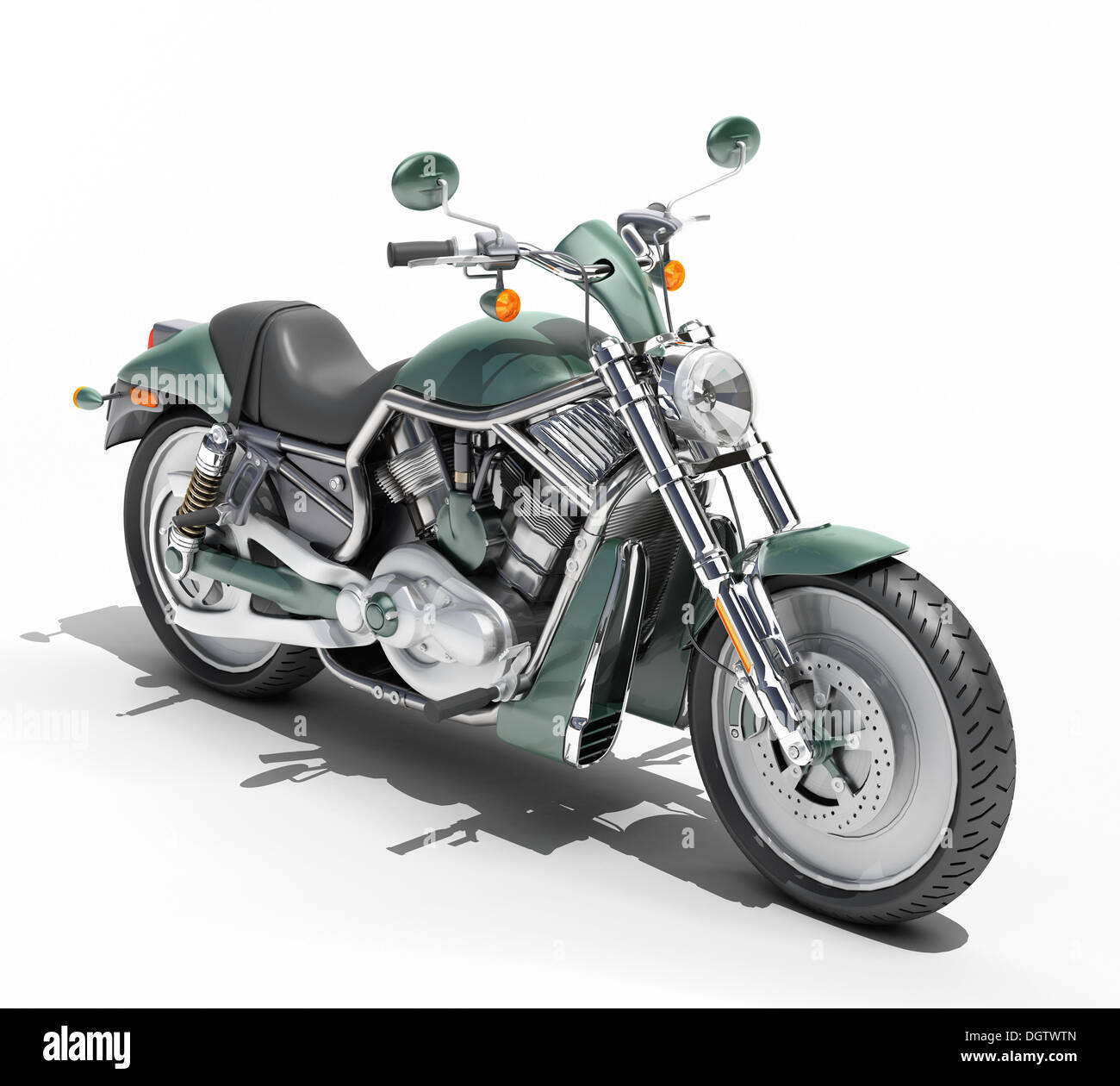 Classic motorcycle isolated Stock Photo - Alamy