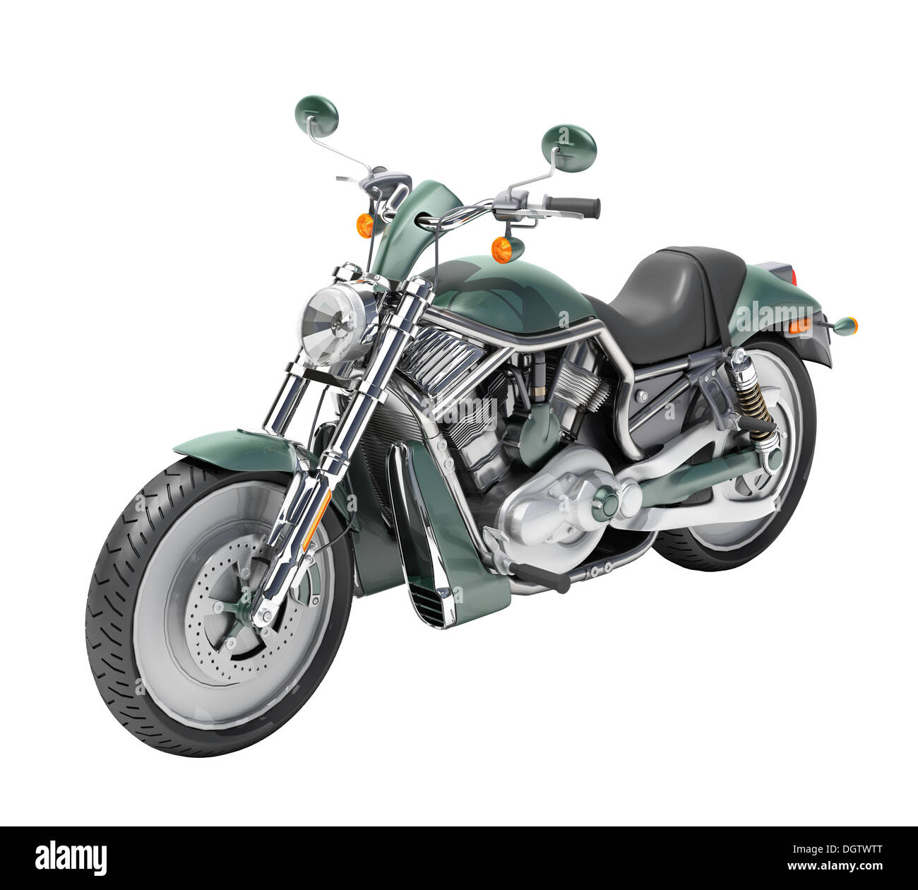 Classic motorcycle isolated Stock Photo - Alamy