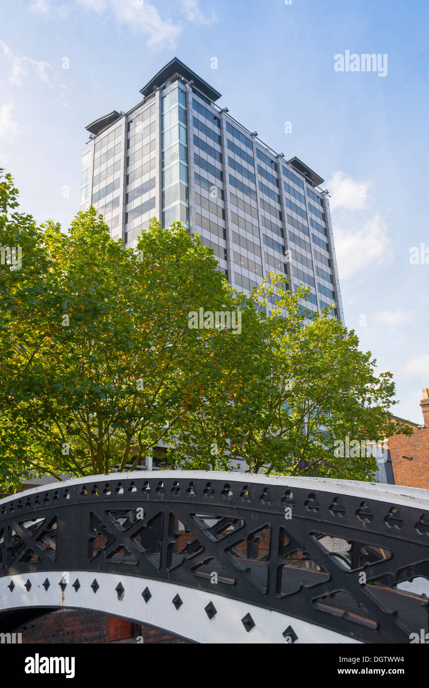 Quayside building, Broad Street, Birmingham, West Midlands, England, UK ...