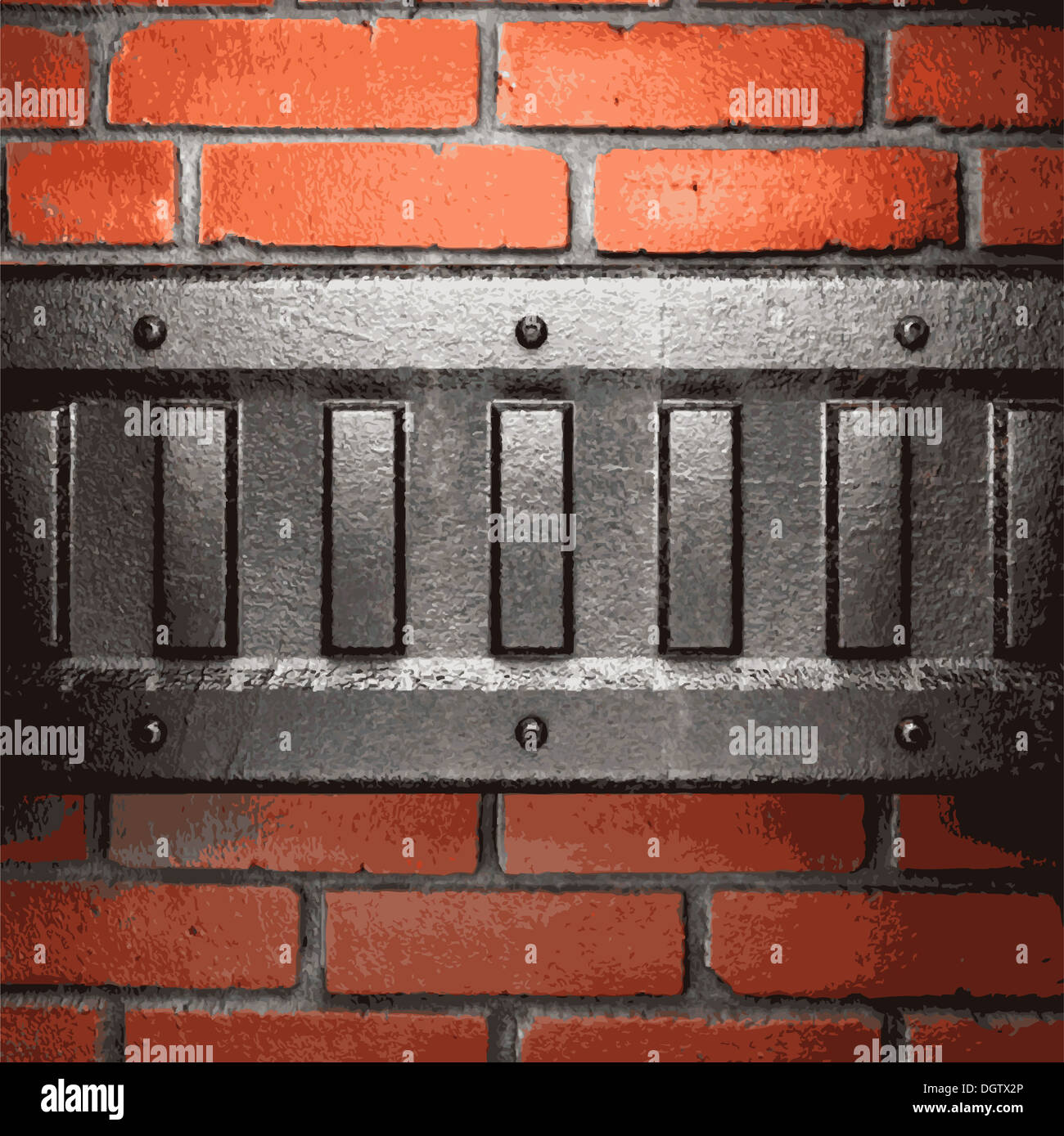 metal and brick background Stock Photo - Alamy
