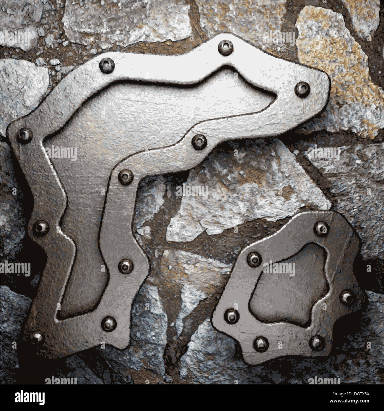 metal and stone background Stock Photo - Alamy