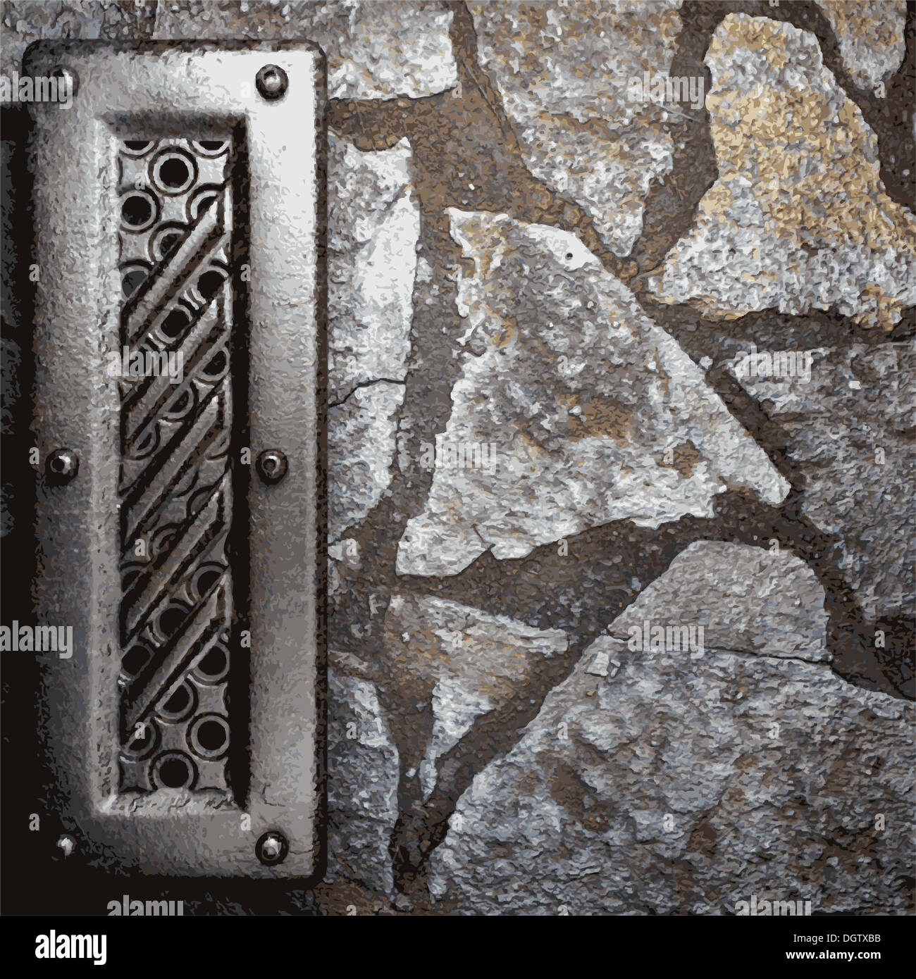 metal and stone background Stock Photo - Alamy