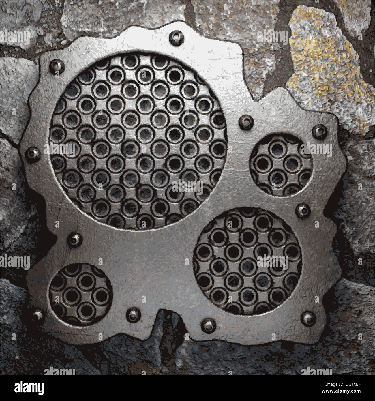 metal and stone background Stock Photo - Alamy