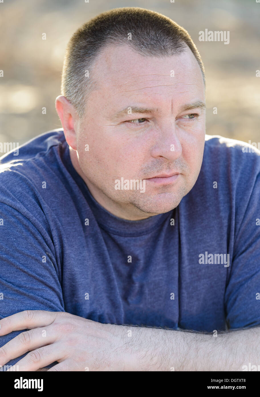 Strong male masculine portrait hi-res stock photography and images - Alamy