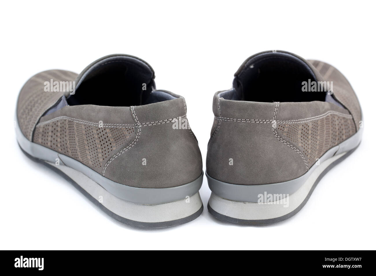 one male shoes isolated on white background Stock Photo - Alamy