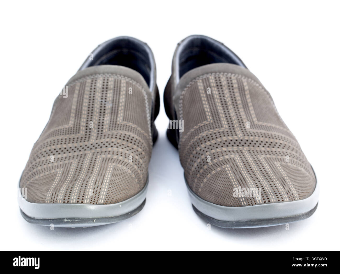 one male shoes isolated on white background Stock Photo - Alamy