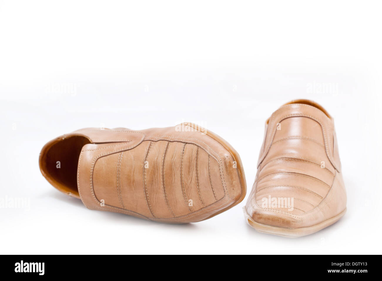 Shoe white sole man Cut Out Stock Images & Pictures - Alamy