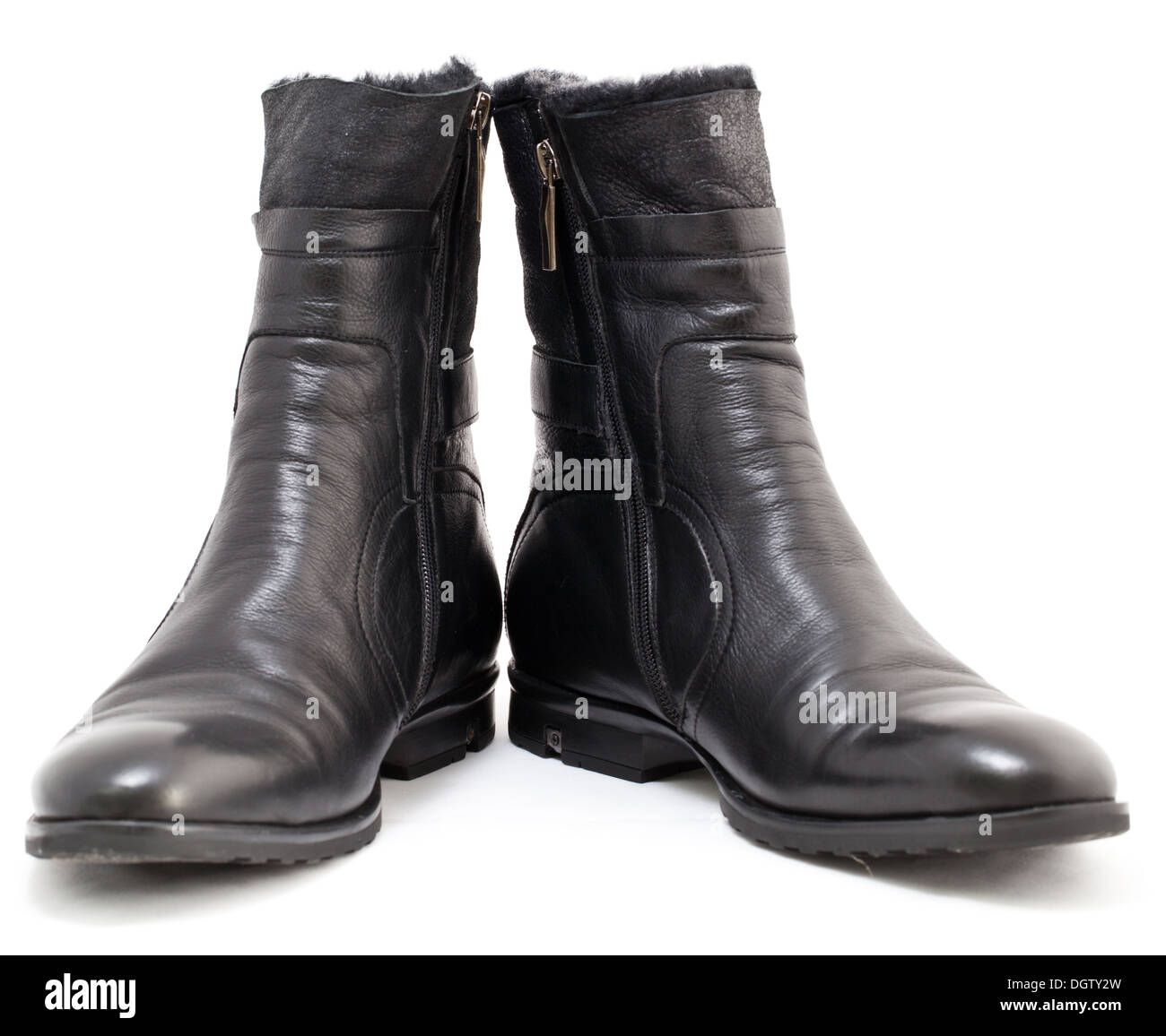 Black mens boots hi-res stock photography and images - Alamy