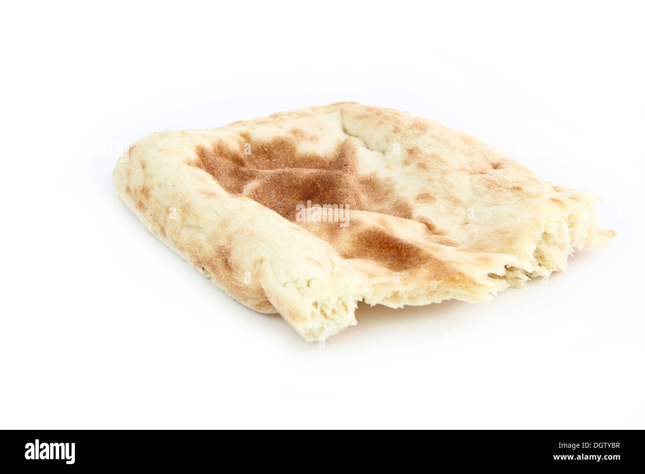 Pita bread on a white background Stock Photo - Alamy
