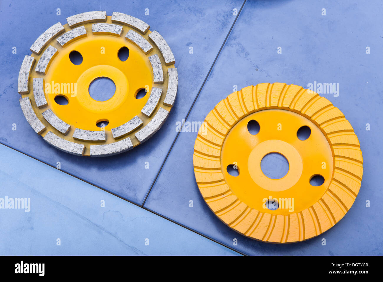 Diamond disks for a concrete abrasion Stock Photo - Alamy