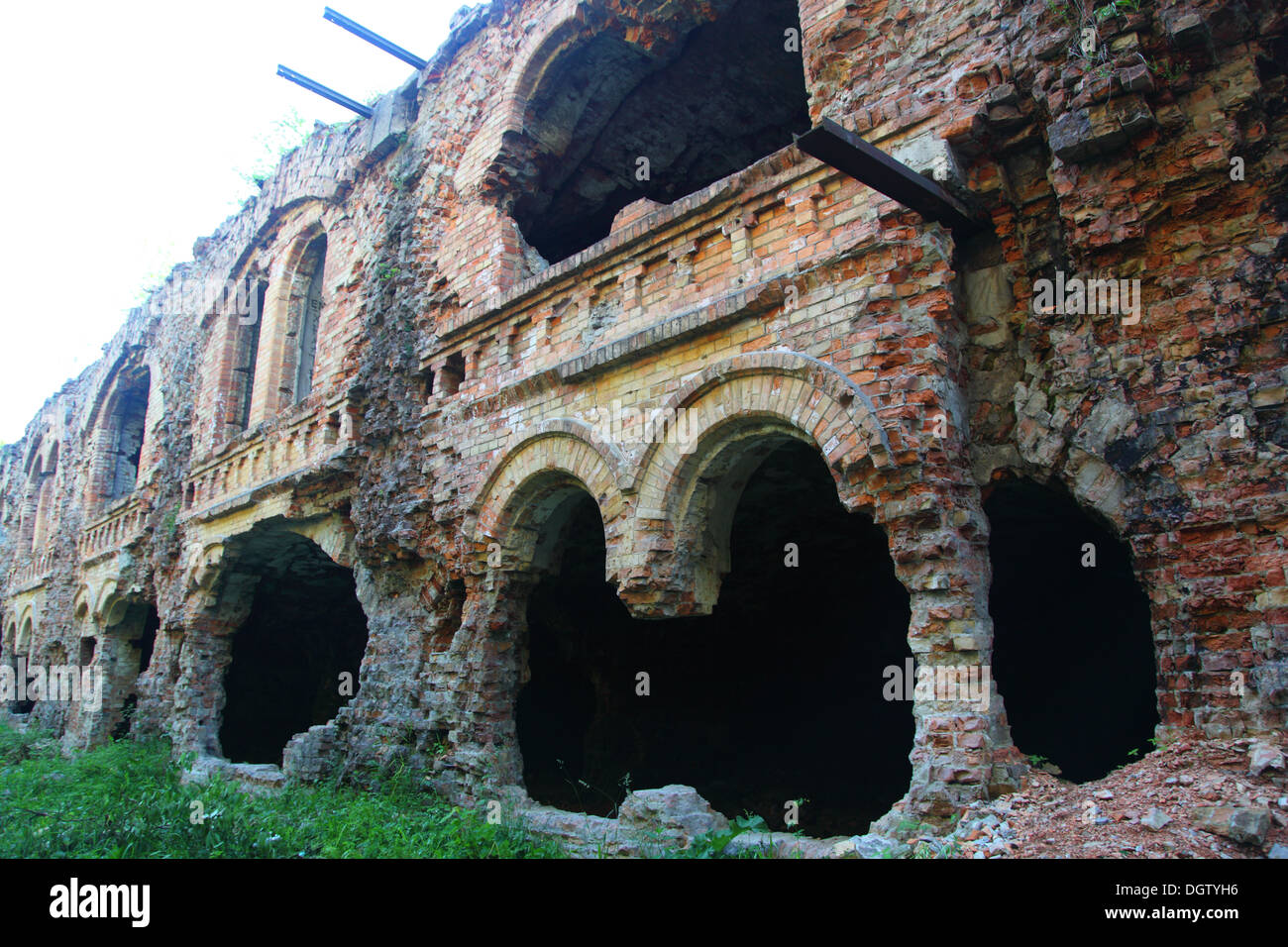 Medieval castle ruins. Ukraine Stock Photo - Alamy