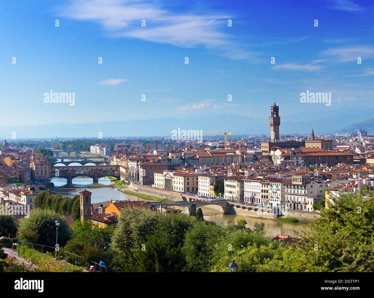 Italy. Florence. View of the city on top Stock Photo - Alamy