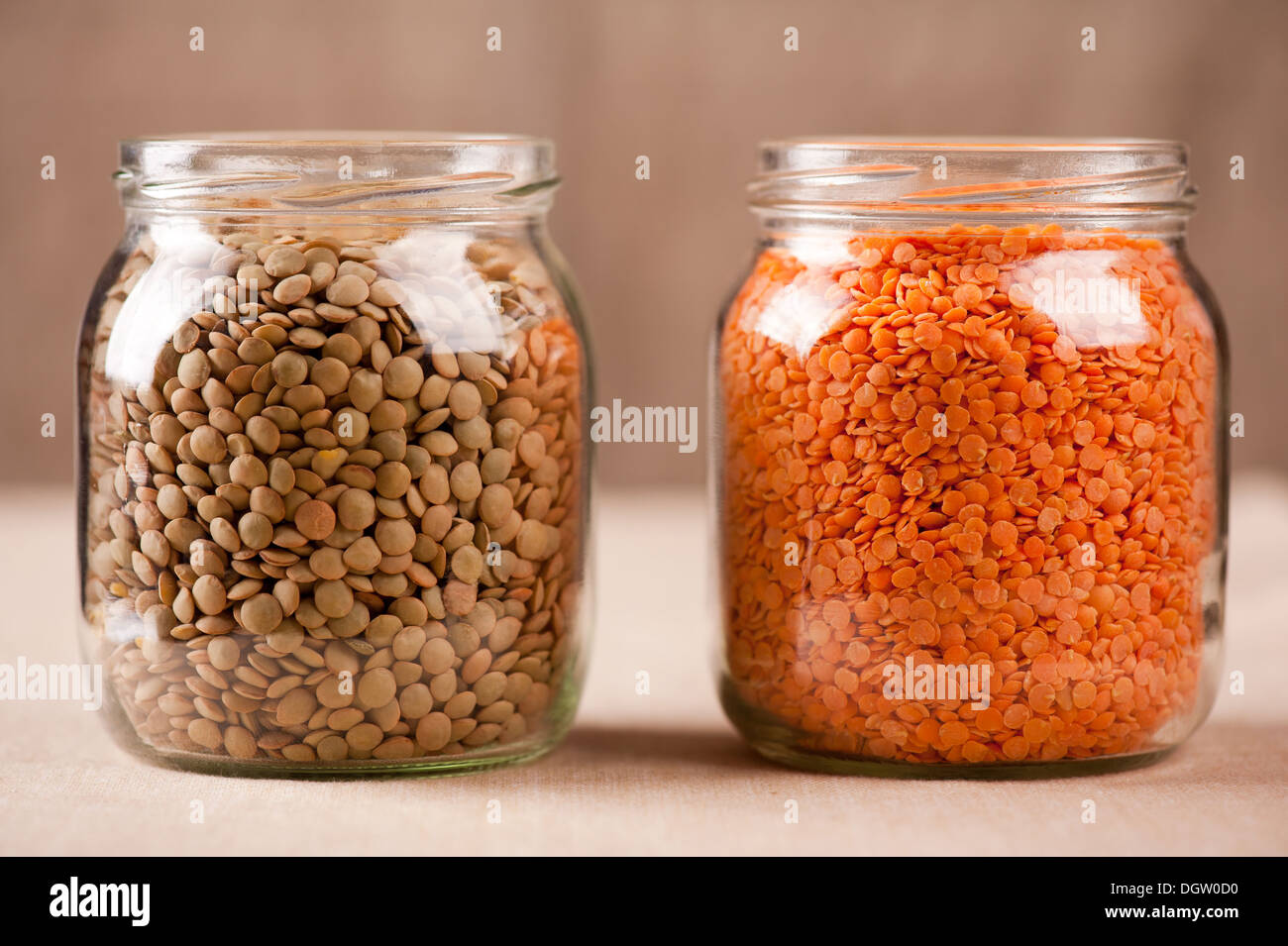 Red lentil in glass hi-res stock photography and images - Alamy