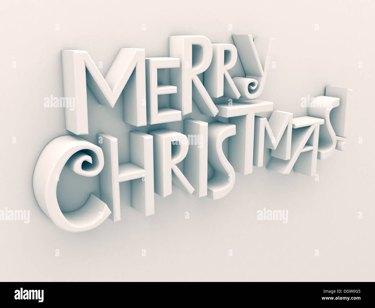 Merry Christmas text isolated Stock Photo - Alamy