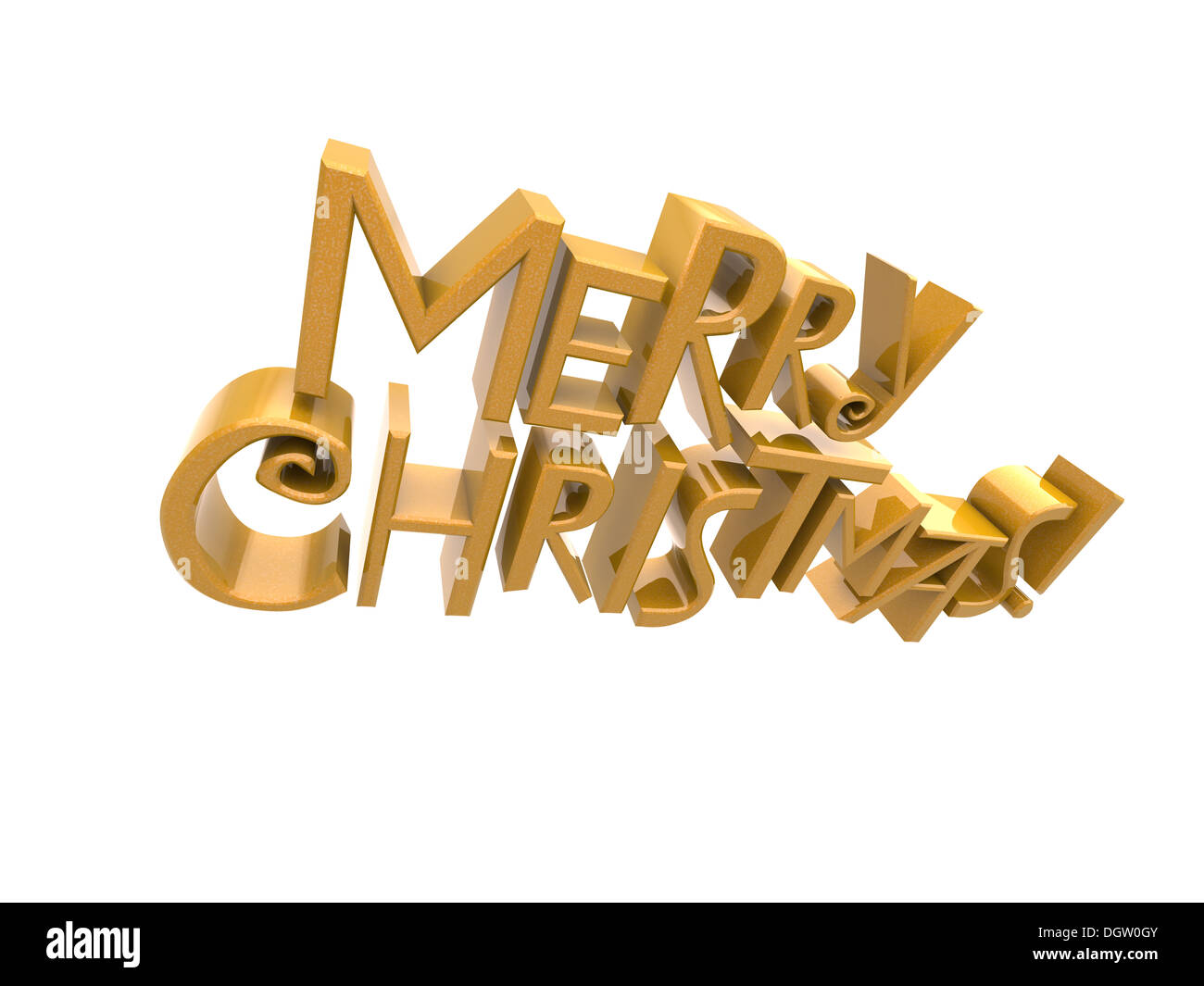 Merry Christmas text isolated Stock Photo - Alamy