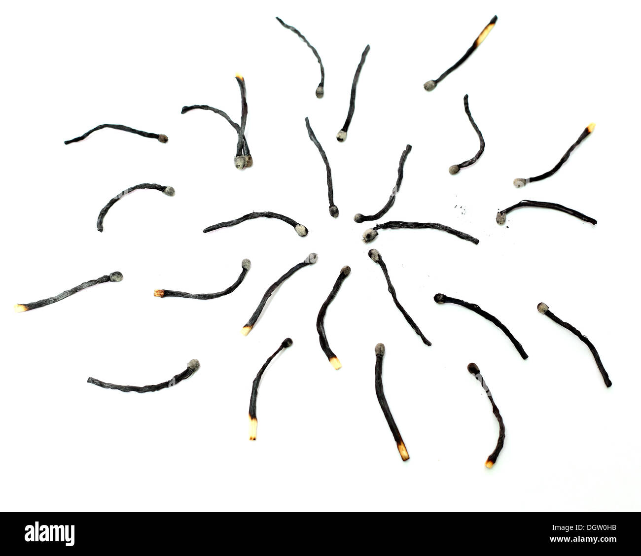 Burnt match Cut Out Stock Images & Pictures - Alamy