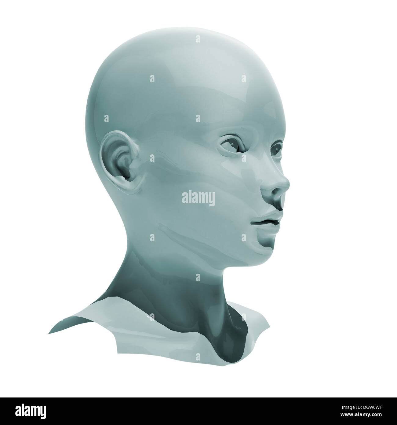 Android head isolated Stock Photo - Alamy