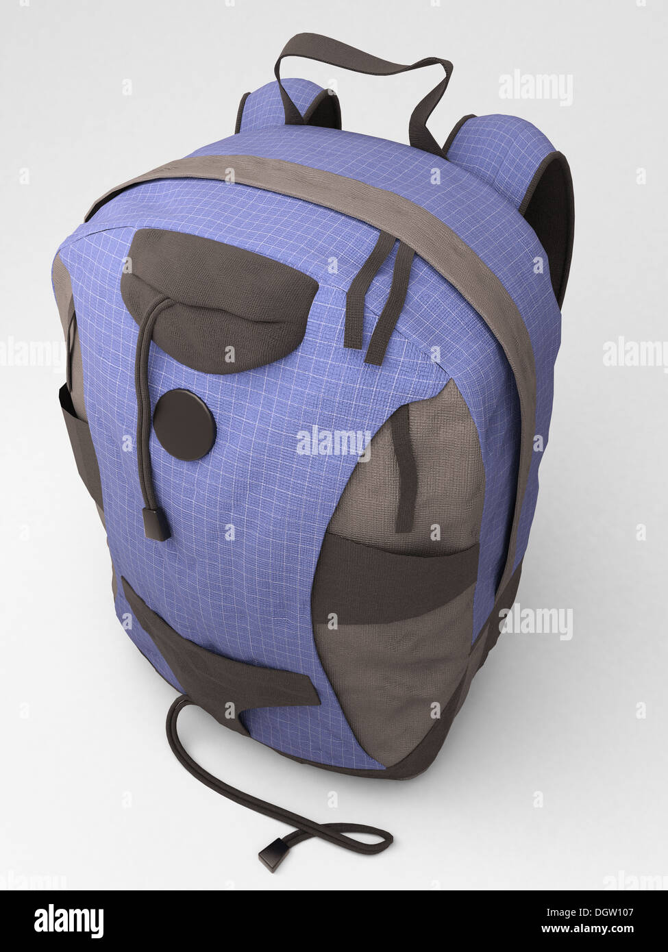 Blue travel backpack Stock Photo - Alamy
