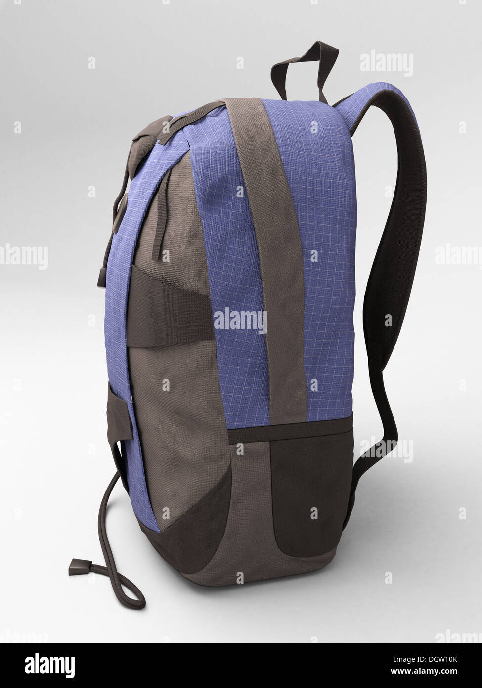 Blue travel backpack Stock Photo - Alamy