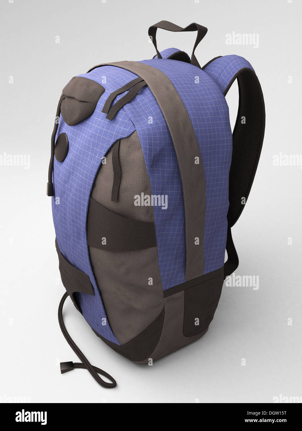 Blue travel backpack Stock Photo - Alamy