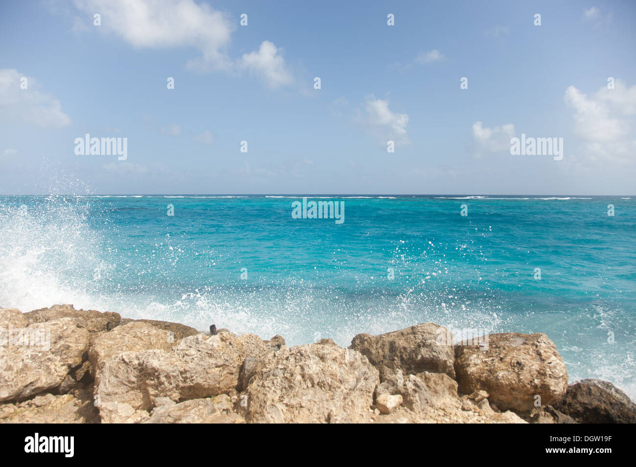 Caribbean sea view in the Barbados Stock Photo - Alamy