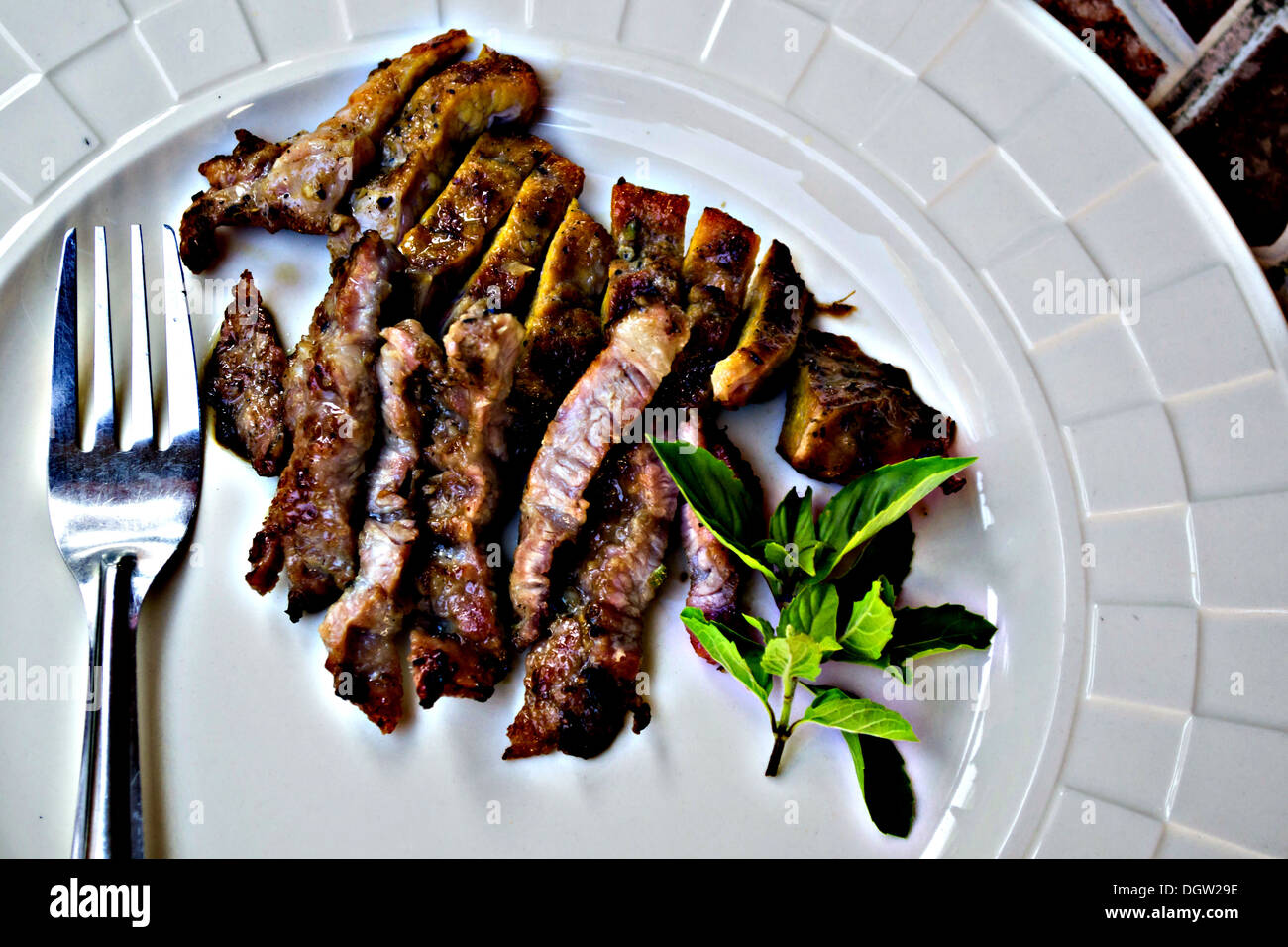 I like to eat meat, it is delicious Stock Photo - Alamy