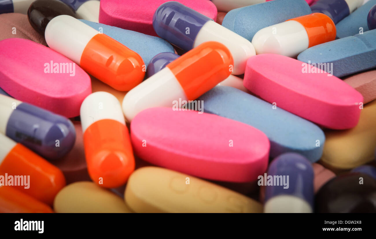 pills and capsules Stock Photo - Alamy