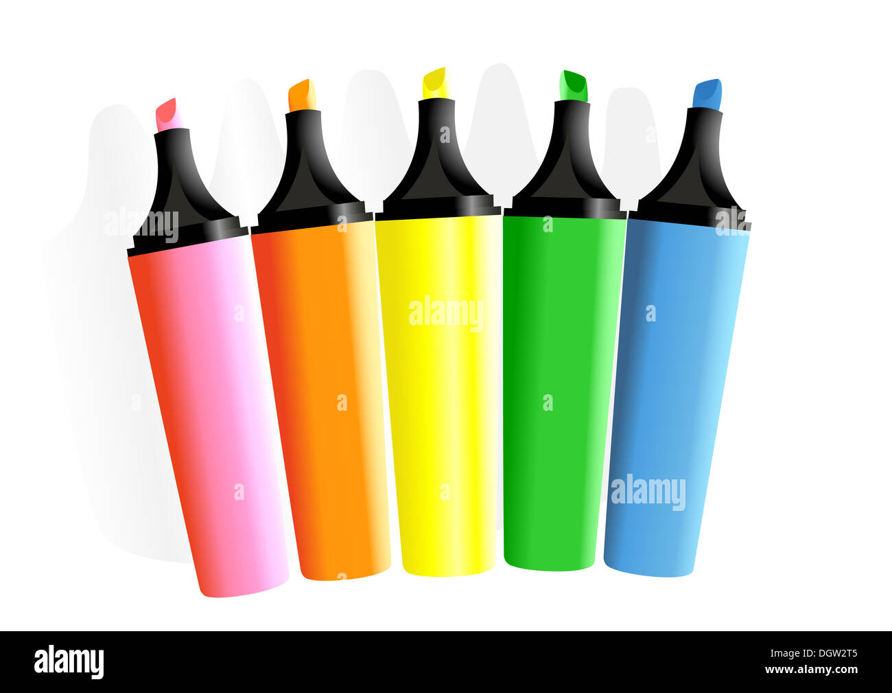 Set of markers Stock Photo - Alamy