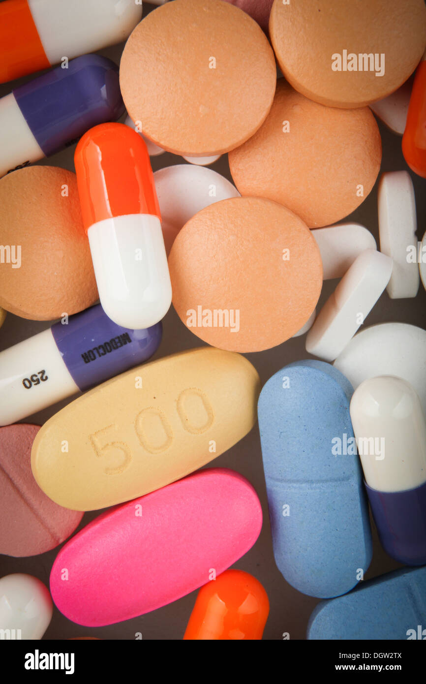 pills and capsules Stock Photo - Alamy