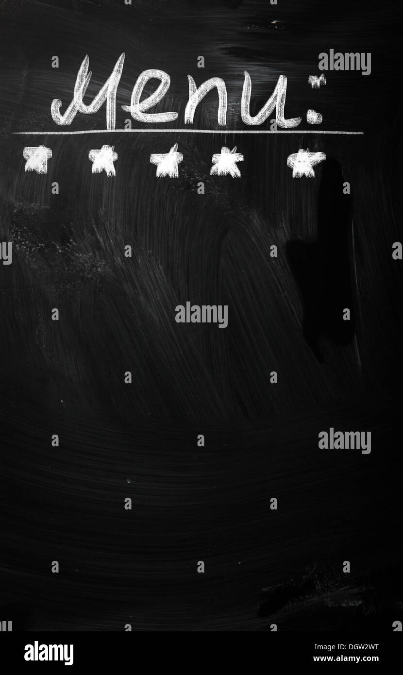 Blackboard restaurant sign Black and White Stock Photos & Images - Alamy