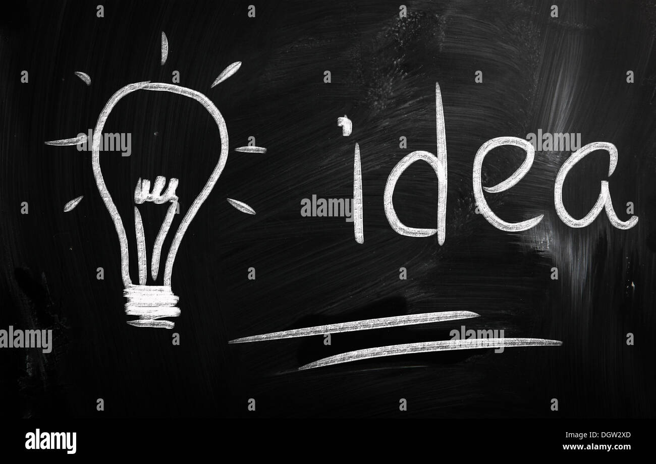 Good idea lightbulb hi-res stock photography and images - Alamy