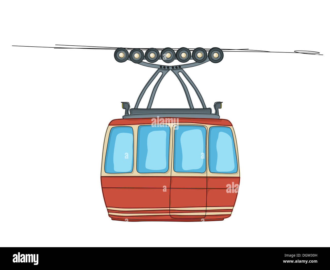 Cable car on ropeway hi-res stock photography and images - Alamy