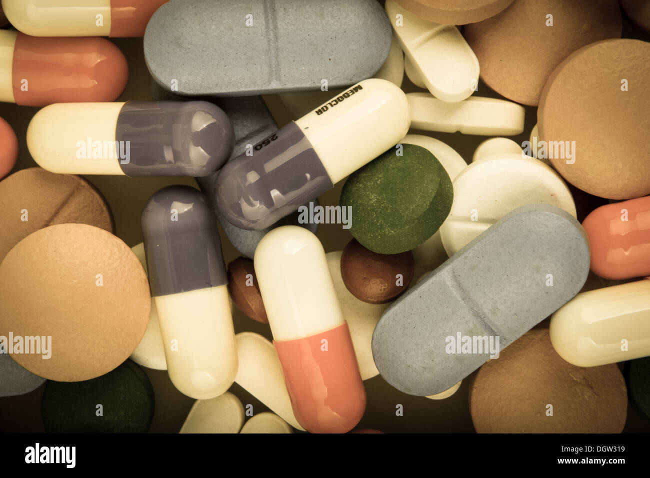 pills and capsules Stock Photo - Alamy