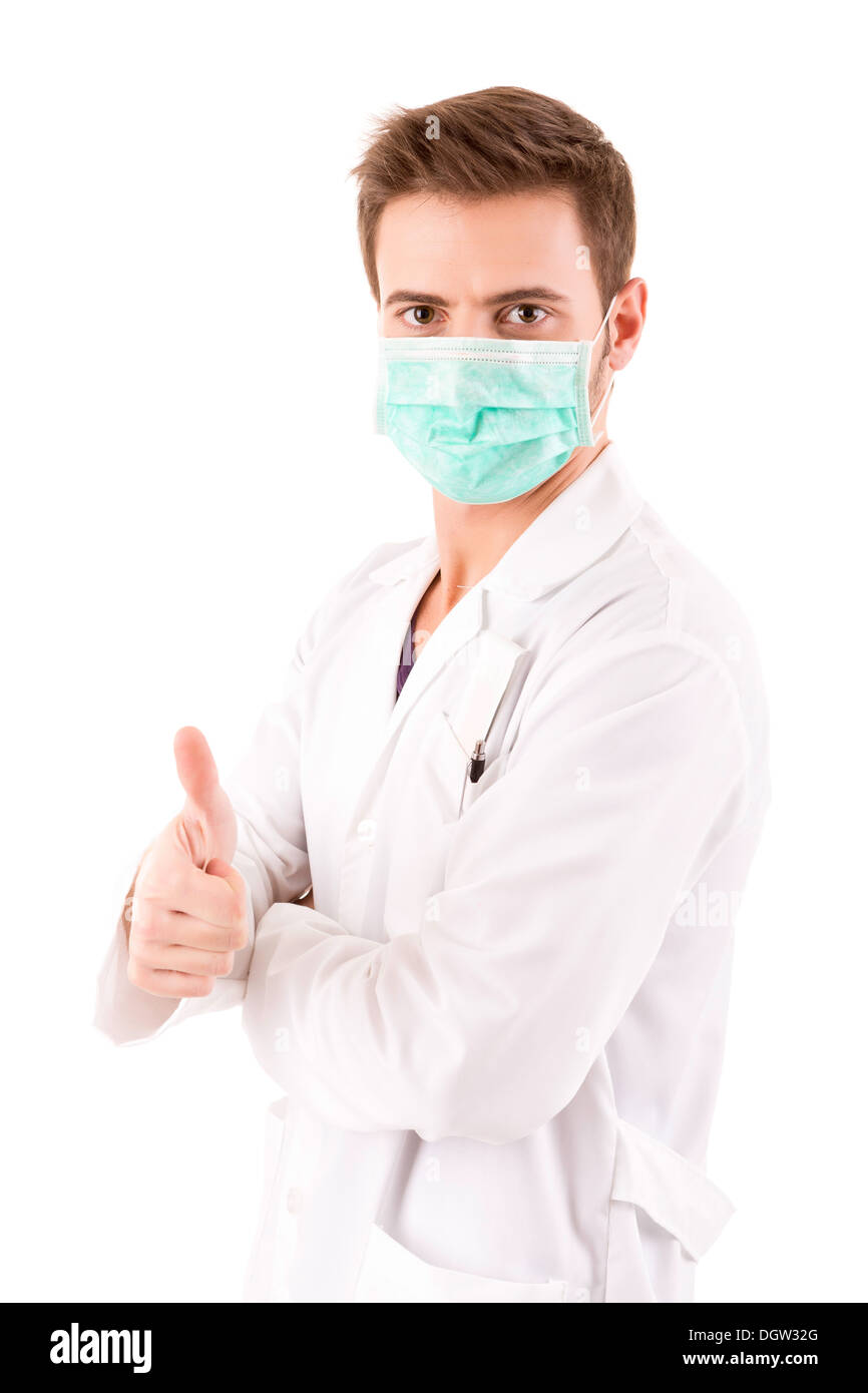 Young doctor thumbs up Cut Out Stock Images & Pictures - Alamy