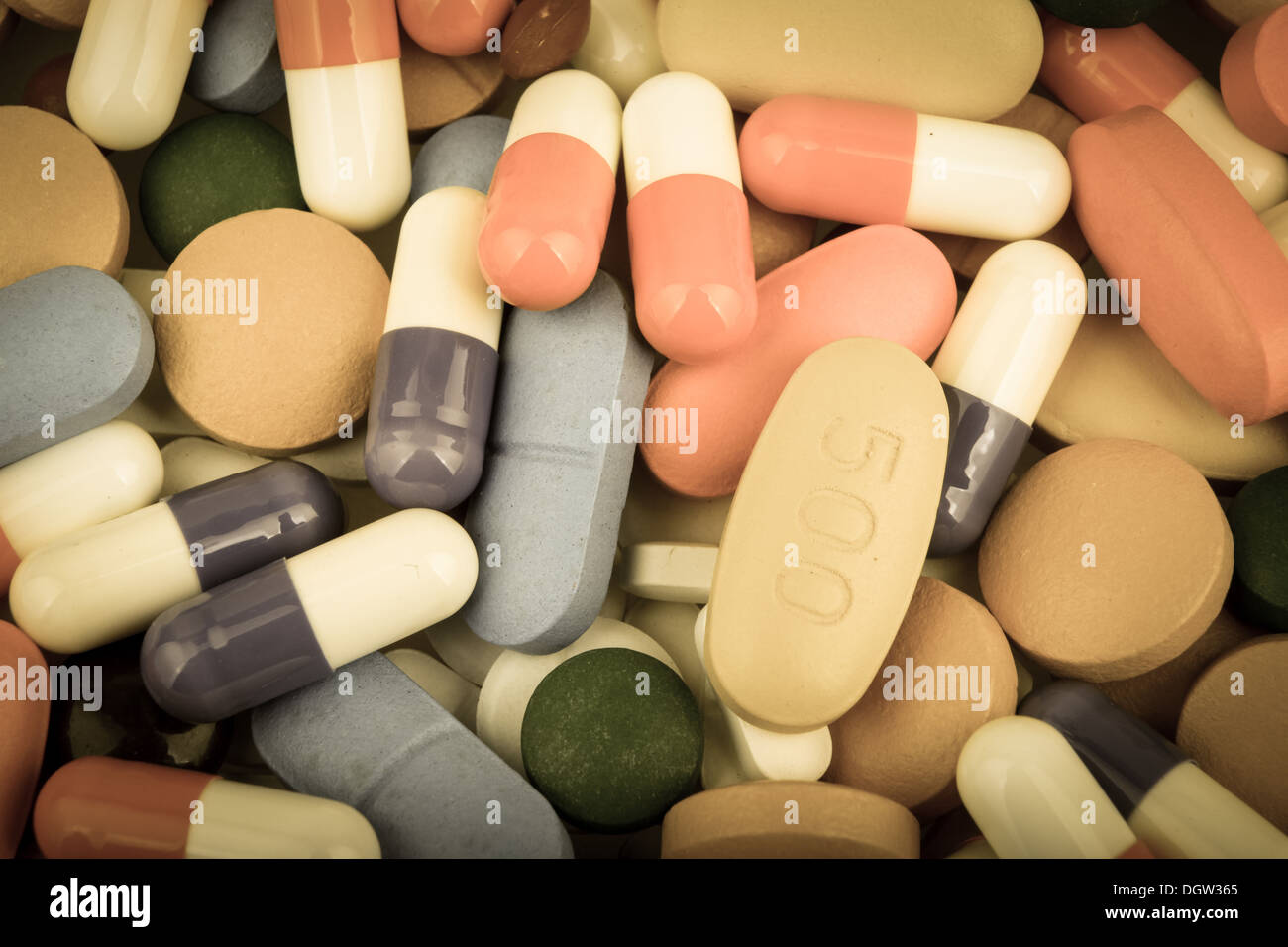 pills and capsules Stock Photo - Alamy