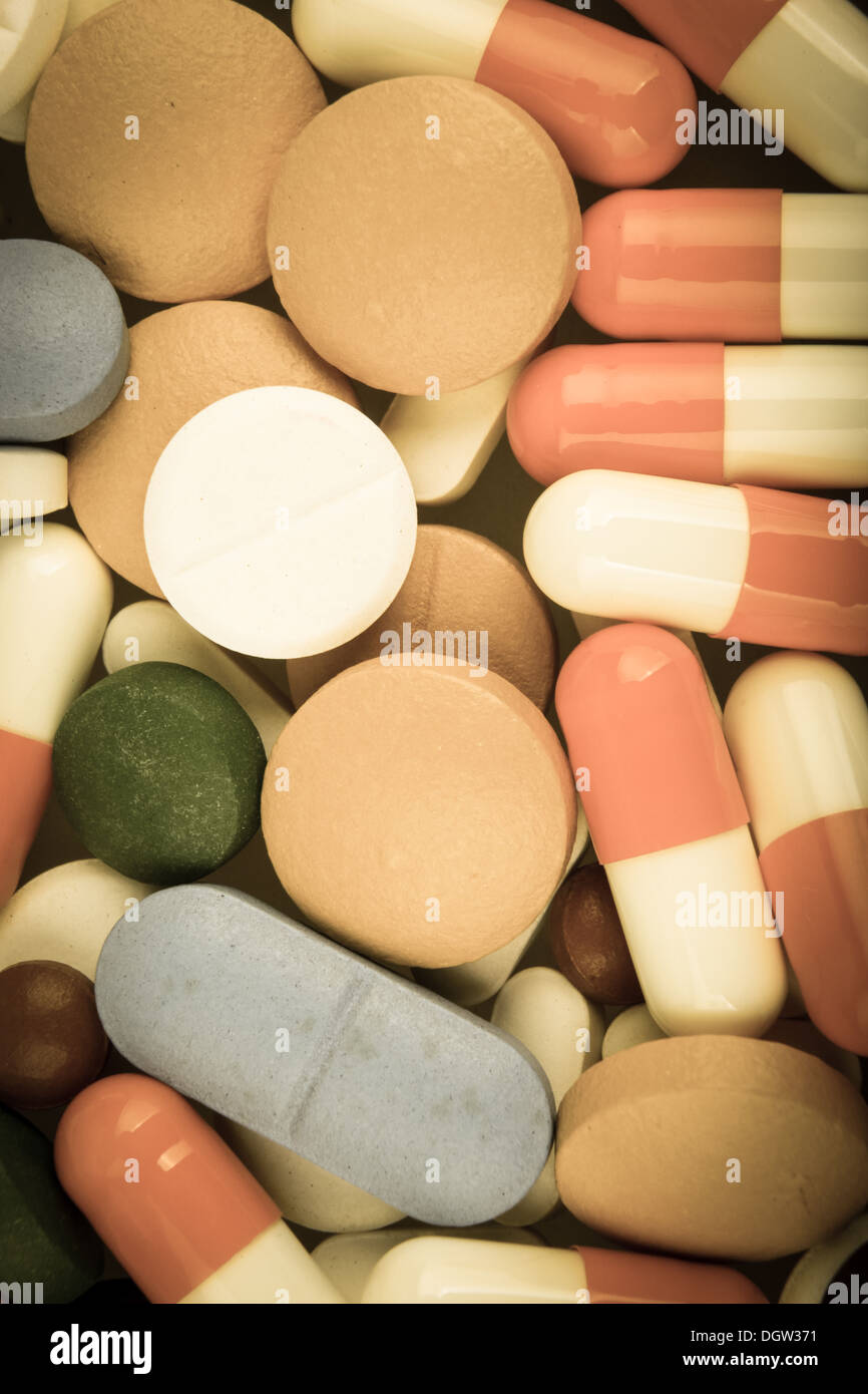 pills and capsules Stock Photo - Alamy