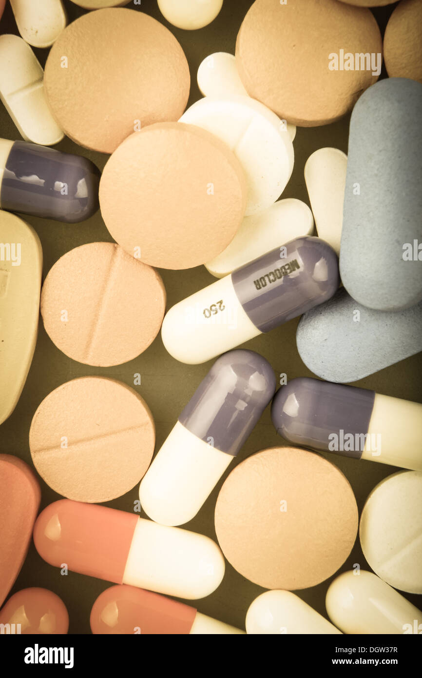 pills and capsules Stock Photo - Alamy