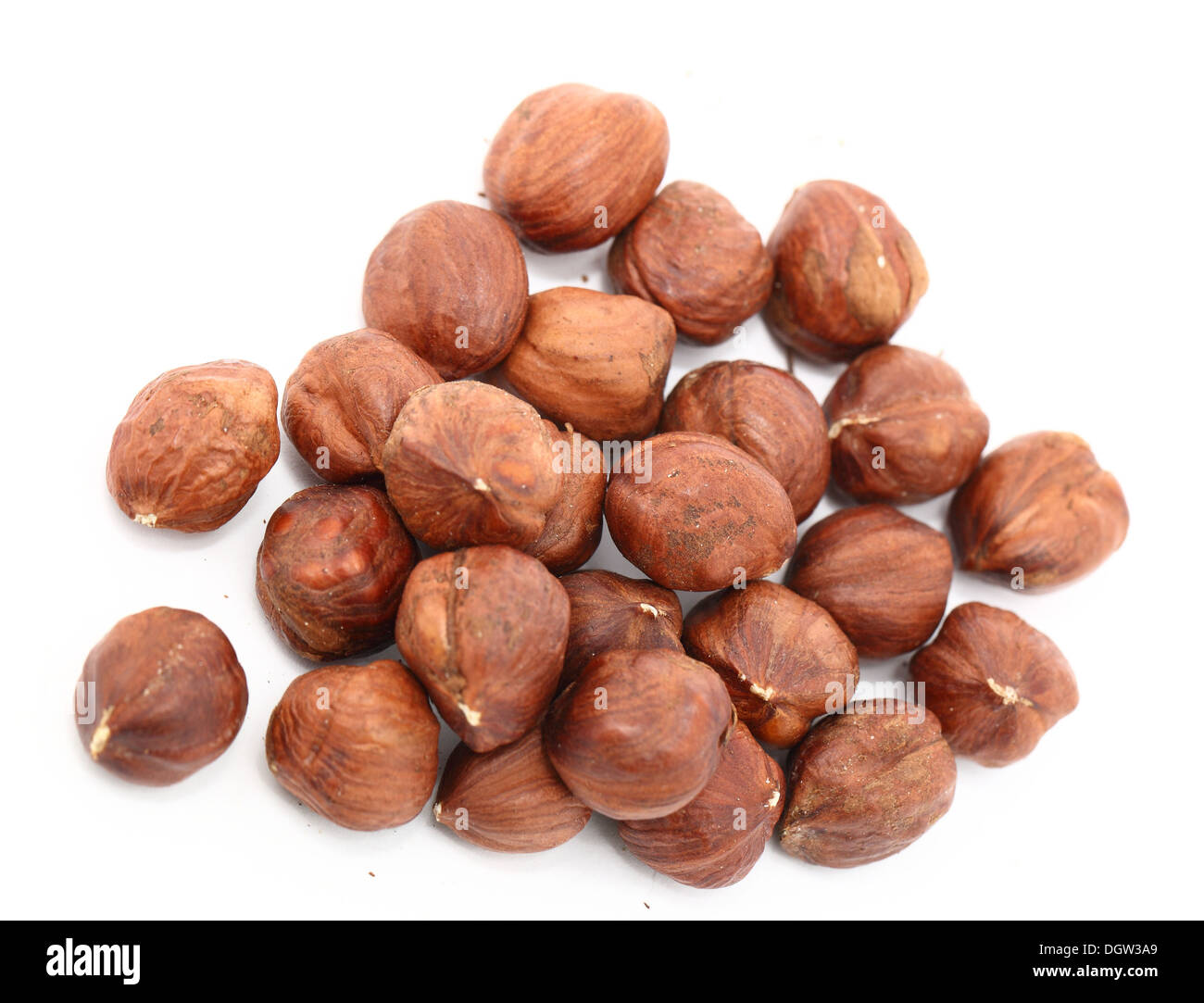 group of nuts on a white background Stock Photo - Alamy