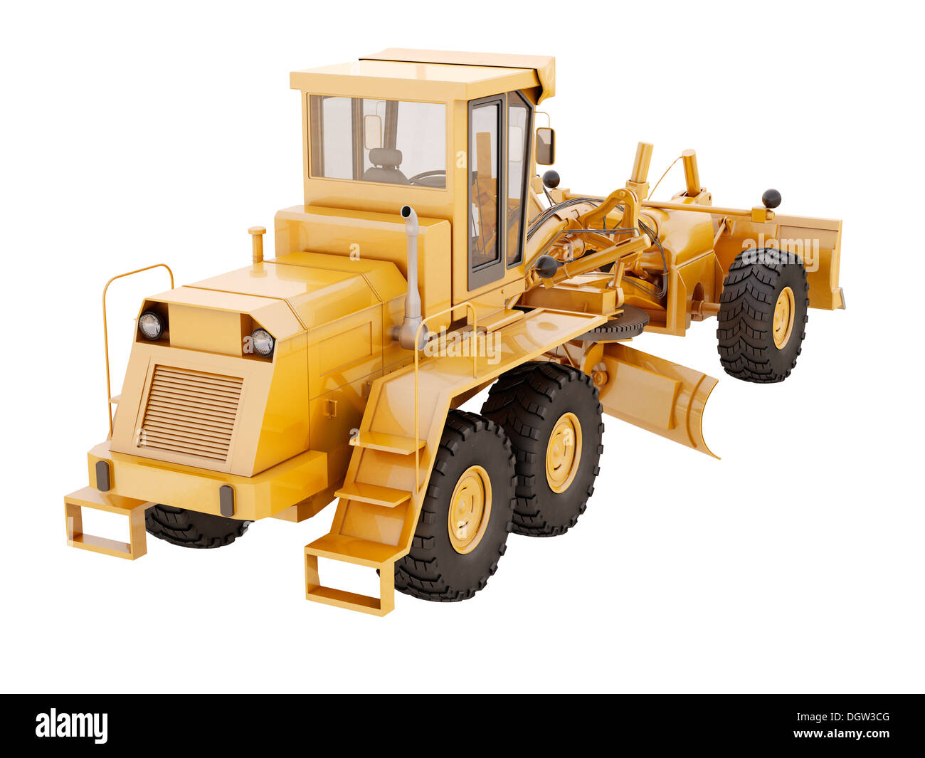 Modern grader isolated Stock Photo - Alamy