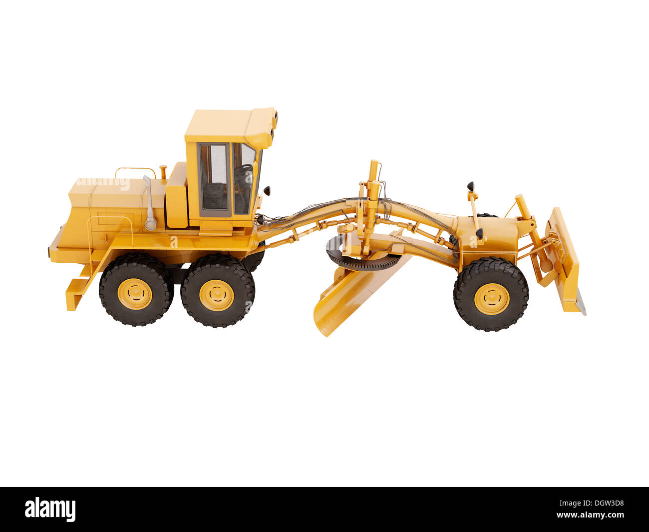 Modern grader isolated Stock Photo - Alamy