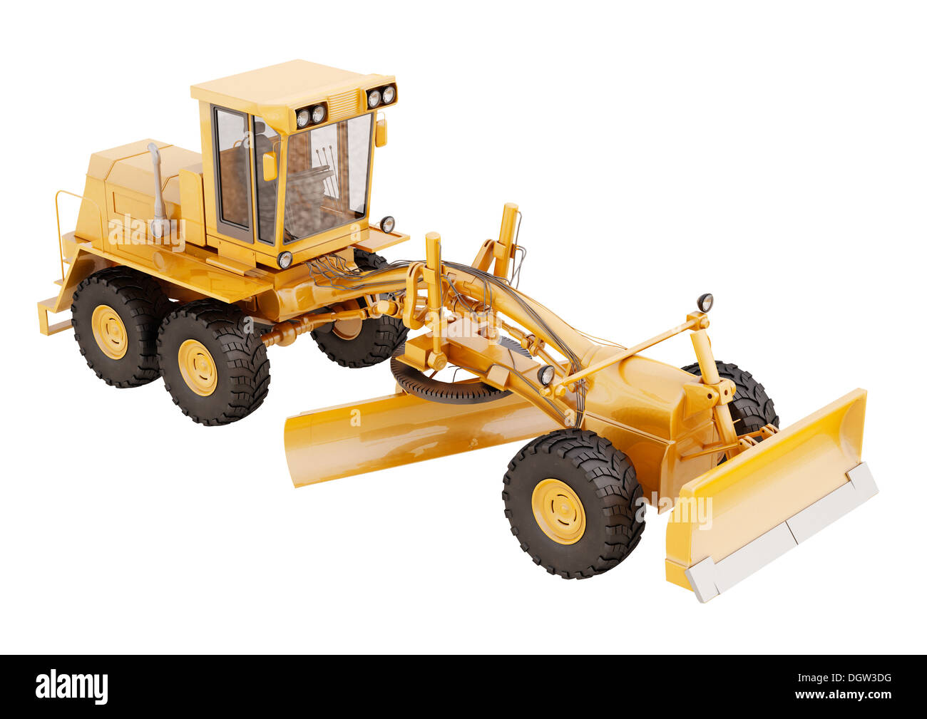 Modern grader isolated Stock Photo - Alamy
