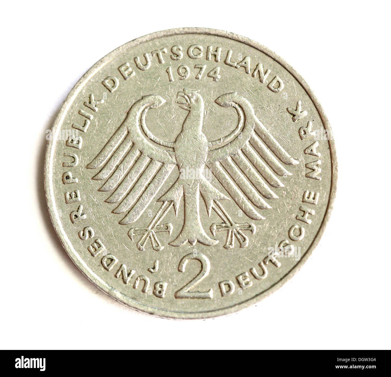 Germany coin isolated on white Stock Photo - Alamy
