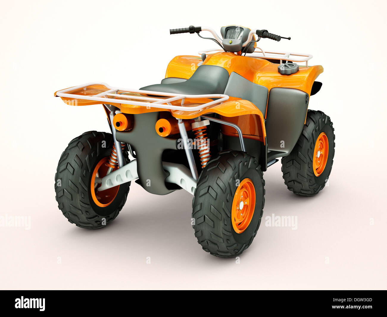 Orange quad bike hi-res stock photography and images - Alamy
