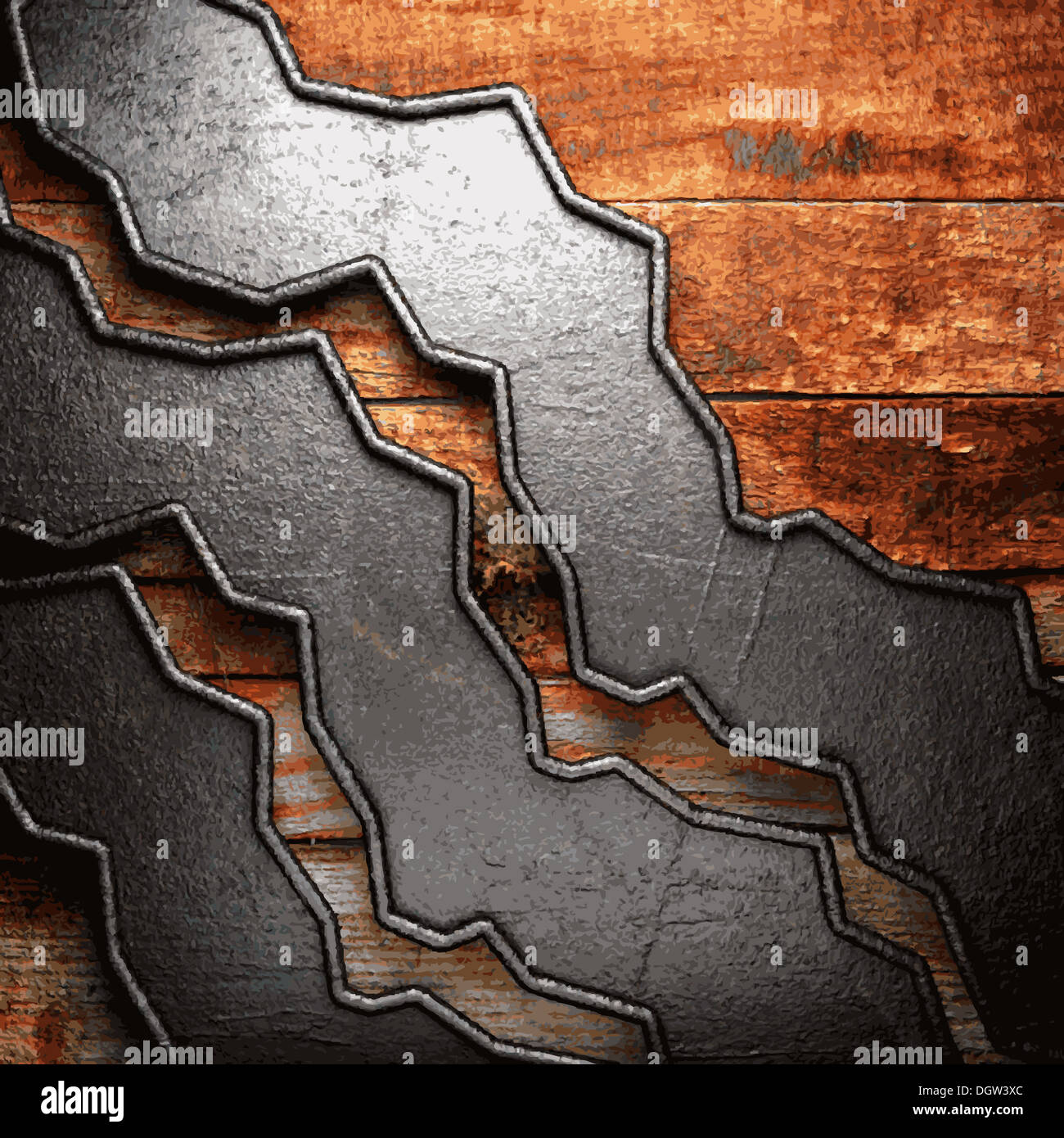 metal and wood background Stock Photo - Alamy